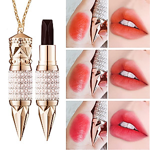 KAIQIKAIXI Waterproof Makeup Lipstick Moisturizer Smooth Lip Stick One Lipstick Three Colors 3 Colors in 1 Velvet Texture Moisturizing Three-color Lipstick Velvet Matte Long Lasting