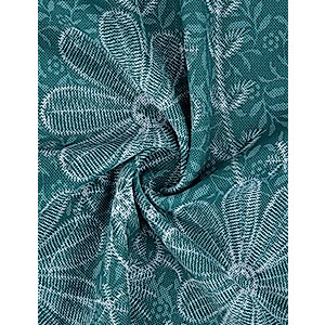 Timeson Womens Tunic Top,Long Tops to Wear with Leggings Womens 3/4 Sleeve Tops and Blouses Spring Fall Business Casual Fancy Shirts for Work Ladies Blouses Dressy Loose Fit Peasant Cyan Floral XL