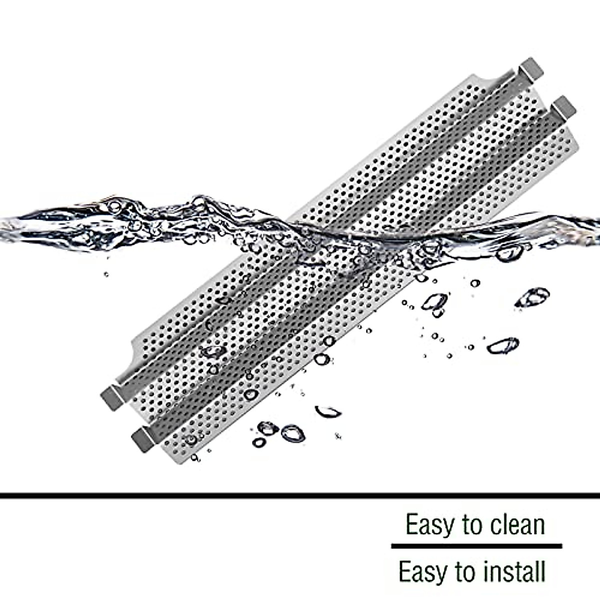 Damile Stainless Steel Grill Heat Plates Heat Shield Burner Cover, BBQ Gas Grill Replacement Parts for Viking VGBQ 30 in T Series, VGBQ 41 in T Series, VGBQ 53 in T Series, VGBQ30, VGBQ41, VGBQ53