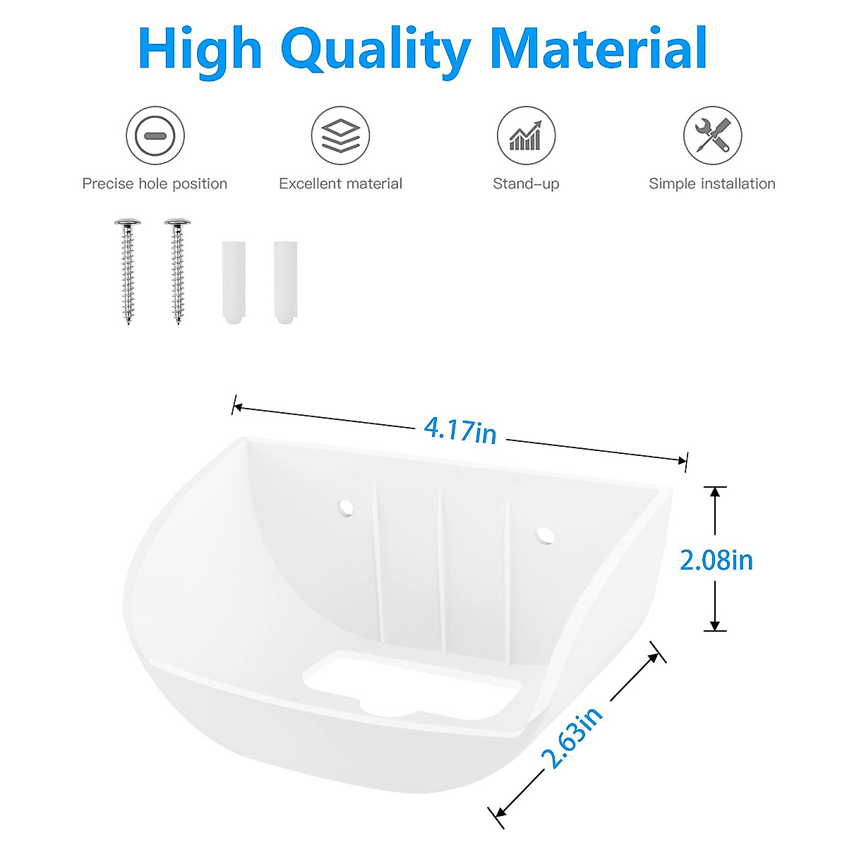 Screwless Wall Mount for Eero 6+ Tri-Band Mesh Wi-Fi Holder, No Tools Required, Easy to Install, No Drilling, Strong VHB Adhesive Mount (2)