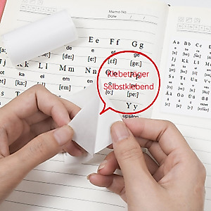 20 Roll Mini Thermal Printer Sticker Paper 57 x 25 mm Self Adhesive Thermal Paper Printable Sticker Paper Mini Pocket Printer Sticker Paper for Most Kids Instant Camera Photo Journal Notes Memo