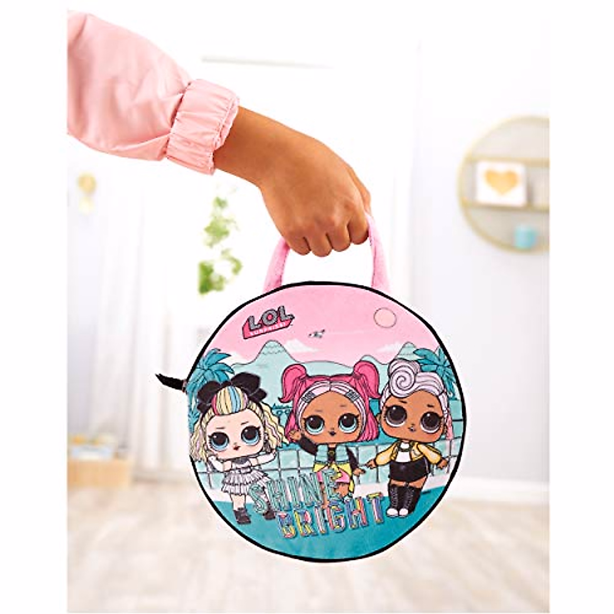 L.O.L. Surprise! 2-in-1 Round Storage Pillow with Secret Compartments