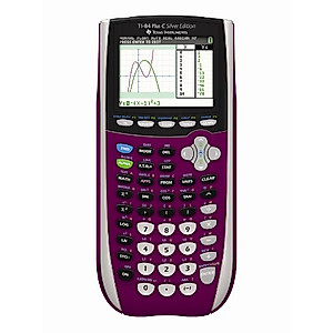 Texas Instruments TI-84 Plus C Silver Edition Graphing Calculator, Raspberry