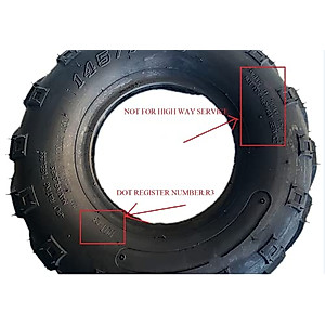 SUNROAD 2pcs 18x8.50-8 Garden Lawn Mower Turf Tires 4PR Tubeless Tire 18x8.50x8