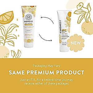 The Honest Company Hydrating Face + Body Lotion | Fast Absorbing, Naturally Derived, Hypoallergenic | Citrus Vanilla Refresh, 8.5 fl oz
