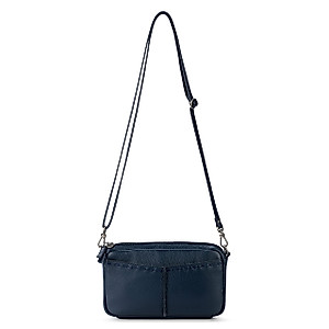 The Sak Womens Cora Leather Crossbody, Indigo, One Size US