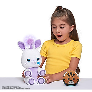 Fuzzible Friends Jazwares Fluff The Bunny Plush Light Up Toy – Works with Compatible Amazon Echo Devices for Interactive Activities and Sounds – Amazon Exclusive