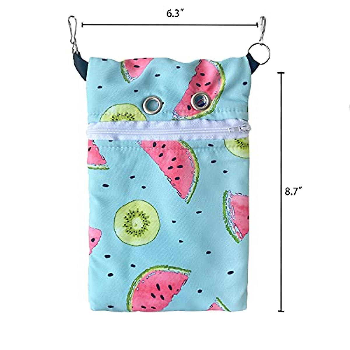 Waterproof composite Fabric Sugar Glider Bonding Carry Pouch Portable Small Animal Carrier Bag Small Animal Bonding Crossbody Strap for Hamster Rat Gerbil Other Small Pet Sleeping Bag With Vent (Blue)