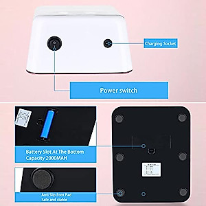 Automatic Pet Feeder, 350ml Induction Lid Opening Smart Dog Cat Bowl Prevent Food Pollution Pet Food Dispenser, 0.5 to 1M Sensing Distance Automatic Watering Bowl for Small Medium Pet