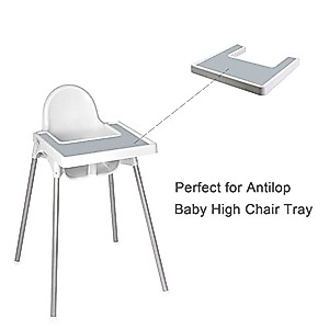 Placemat for IKEA Antilop Baby High Chair, Silicone Mat for Antilop Baby High Chair Tray Accessories, Foods Place mat for Toddlers and Babies, BPA Free