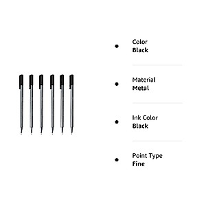 Staedtler Triplus Fineliner Black 0.3mm - Pack of Six