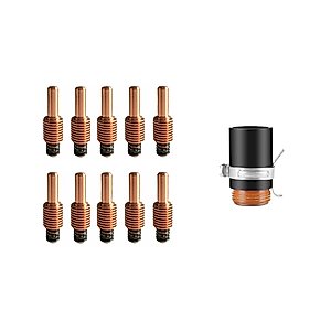 10pcs 220842 Electrodes + 1pc 220953 Ohmic Retaining Cap fit PMX 45XP 65 85 105