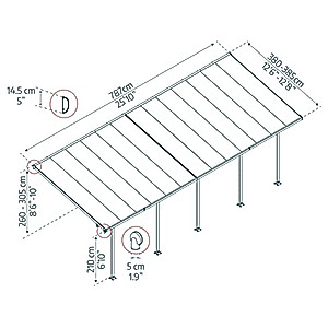 Palram - Canopia Feria 13' x 26' Carport