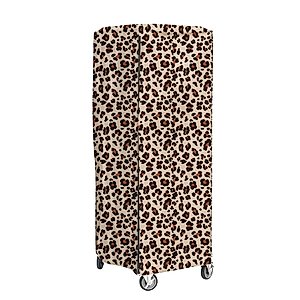 Pan Rack Cover Heavy-Duty Waterproof Bakery Single Rack Cover- 28"L x 23"W x 64"H (Flower)