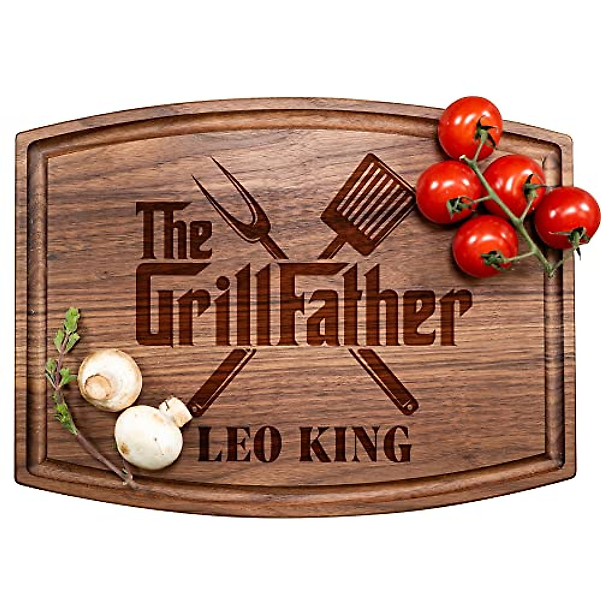 Tayfus Personalized Cutting Boards for Men - Customized Wood Meat Boards for Grill Masters - Unique Custom Gift Ideas for Father's Day, Christmas, Birthday, Anniversary for Men, Dad, Grandpa and Him