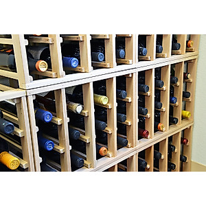sfDisplay.com,LLC. 24 Bottle Modular Stackable Wine Rack Stack As Many Sets Together (1 Set = 24 Bottle Capacity)