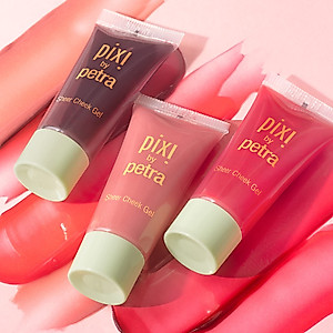 Pixi Beauty Sheer Cheek Gel - Rosy | Gel Blush For A Sheer Flush Of Colour | Oil-Free & Fragrance-Free Hydrating Liquid Blush | 0.45 Fl Oz