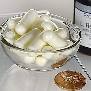 Swanson L. Reuteri Probiotic Plus w/L. Rhamnosus L. Acidophilus & FOS Prebiotic Digestive Support - Promotes Gut Health w/ 7 Billion CFU per Capsule - (30 Veggie Capsules)