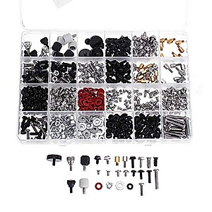 NLXTXQC 420Pcs/set M2/M3/M3.5 Desktop DIY Computer Repair Screw Assortment Mainboard Fan Cross Screws Hex Standoffs Spacers Kits w/Storage Box Screwdrivers