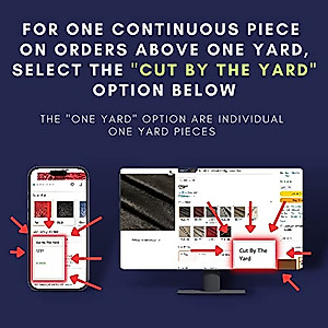 Marine Vinyl Fabric, Upholstery Faux Leather, Outdoor Boat Automotive, DIY and Crafting Pleather - Individual 1 Yard Cut 36"x54" (Black)