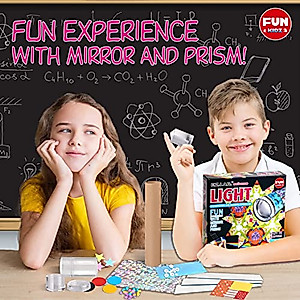 Kaleidoscope Kit for Kids, FunKidz DIY Kaleidoscope Craft Kit with Prism, Optical Illusion Science Experiment Educational STEM Toy