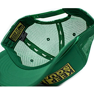 Custom Keep It Squatchy Bobo Adult Truckers Hat Cap Kelly Green
