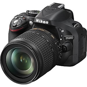 Nikon D5200 24.1 MP CMOS Digital SLR with 18-105mm f/3.5-5.6 AF-S DX VR ED NIKKOR Zoom Lens (Black) (Discontinued by Manufacturer)