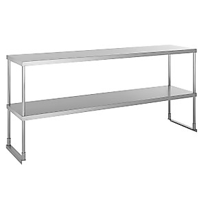 Kratos 18"x60" Double Overshelf for Worktables