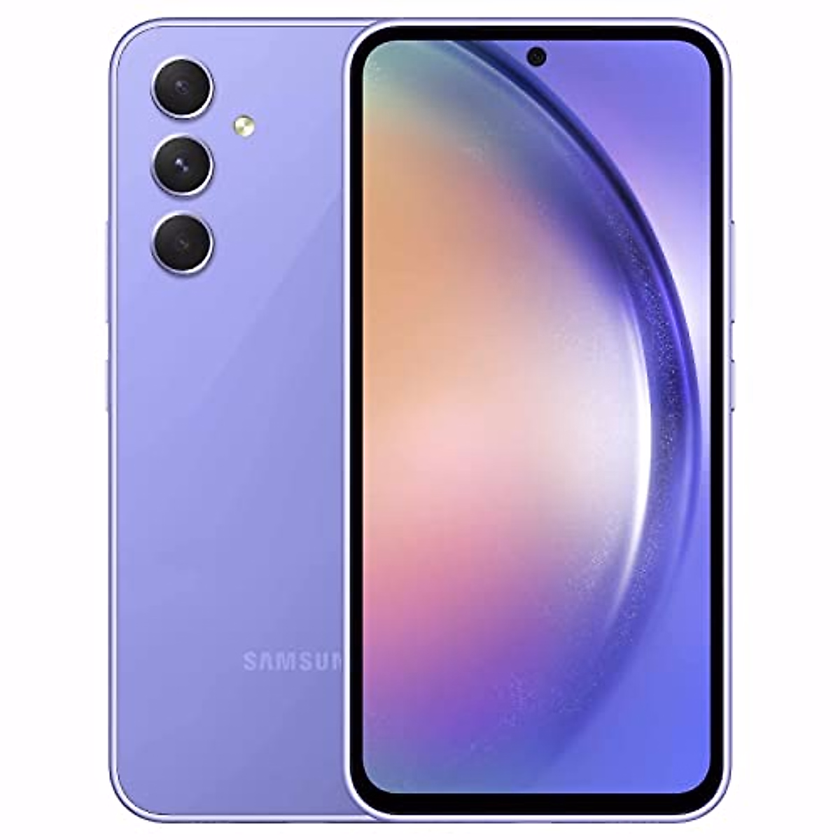 SAMSUNG Galaxy A54 5G A Series Cell Phone, Factory Unlocked Android Smartphone, 128GB w/ 6.4” Fluid Display Screen, Hi Res Camera, Long Battery Life, Refined Design, US Version, 2023, Awesome Violet