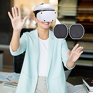 For PSVR 2 Lens Cover, Dustproof Anti-Scratch Protector, EVA+Fabrics Protective Cover for PS VR2