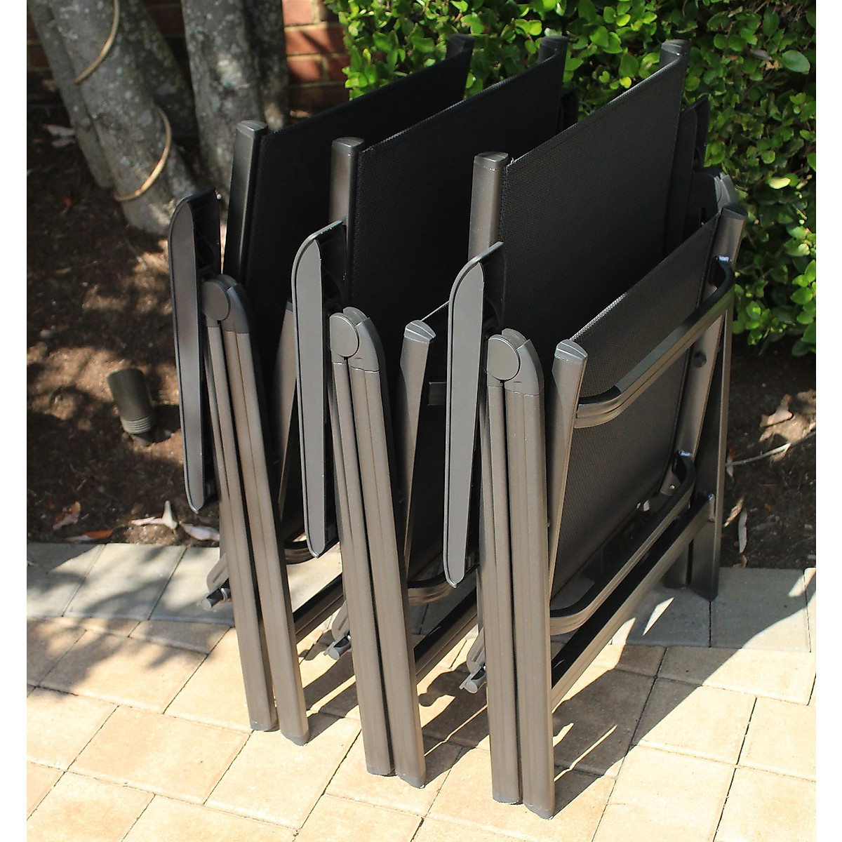 KETTLER Basic Plus Folding Multi-Position Chair - Gray/Gray