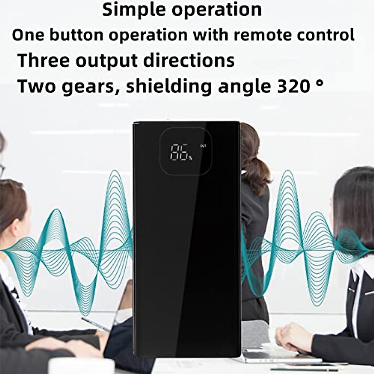 Audio Recording Blocker, Prevent Voice Recording, Powerful Microphone Suppressor Device for Home Office Travel, with Remote Control, 6000mAh Battery(L1)