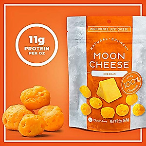 Moon Cheese - 100% Natural Cheese Snack - Cheddar - 2 oz, 10 ounce (pack of 1)