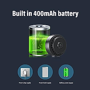 WD15 WiFi Camera Security Camera, Home Security Cameras with 1080P Back Magnet APP Share NightVision LoopRecording, Indoor Camera for Home