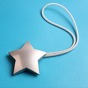 Sorfia Magnetic Curtain Tiebacks Clips Decorative Rope Holdbacks, 2 Pack Star Drapery Tie Backs Weave Holder for Window Draperies Bedroom Home Décor