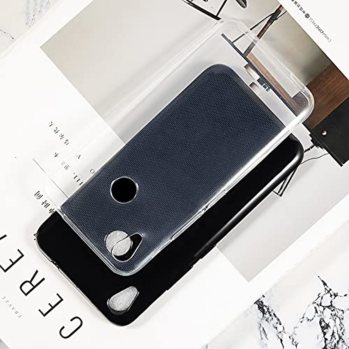 Shantime Infinix Hot 5 X559C Case, Soft TPU Back Cover Shockproof Silicone Bumper Anti-Fingerprints Full-Body Protective Case Cover for Infinix Hot 5 Lite (Transparent)