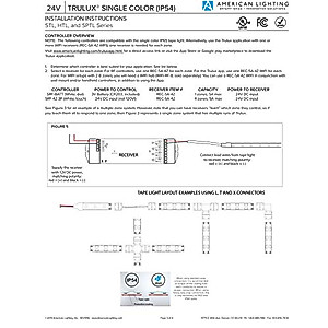 American Lighting HTL-WW-100 Collection Trulux IP54 High-Output LED Tape Light Reel, Reel-100ft, Warm White, Warm White 3000k, Reel - 16.4ft