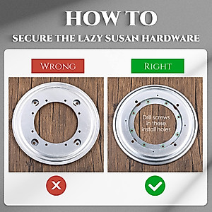 4 Pcs Lazy Susan Hardware 9 Inch Round Lazy Susan Turntable Ball Bearing Heavy Duty 5/16 Inch Thick Swivel Base Plate for Rotating Table Kitchen Storage Countertop Serving Tray Corner Shelf Book Rack