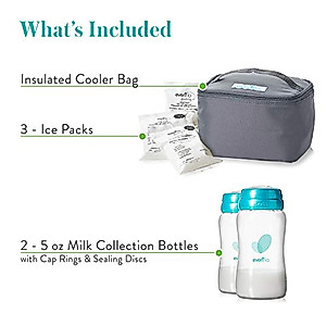 Evenflo Insulated Cooler Bag Accessory Kit, Grey