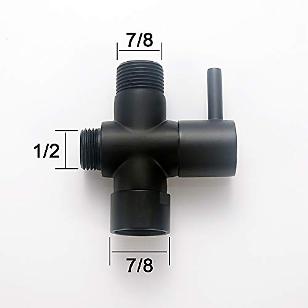 Gaosin Matte Black Handheld Bidet Sprayer Diaper Shattaf Douche Complete Bidet Set with 7/8 T-Adapter for Toilet Bathroom