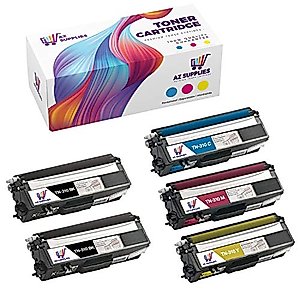 AZ SUPPLIES Compatible Toner Cartridge Replacement for Brother TN310 DCP-9050CDN 9055CDN 9270CDN HL-4140CN 4150CDN 4570CDW 4570CDWT MFC-9460CDN 9465CDN 9560CDW (2xBlack Magenta Yellow Cyan - 5 Packs)