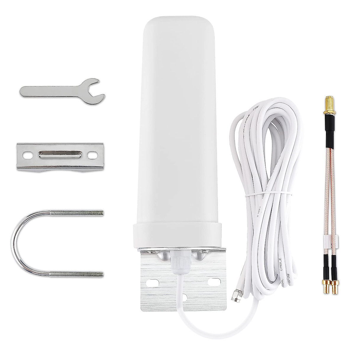 4G LTE Antenna: 4G Antennas Outdoor Dual SMA Male 3G / 4G / LTE Omni-Directional SMA Antenna for Router Mobile Hotspot Wireless Home Phone