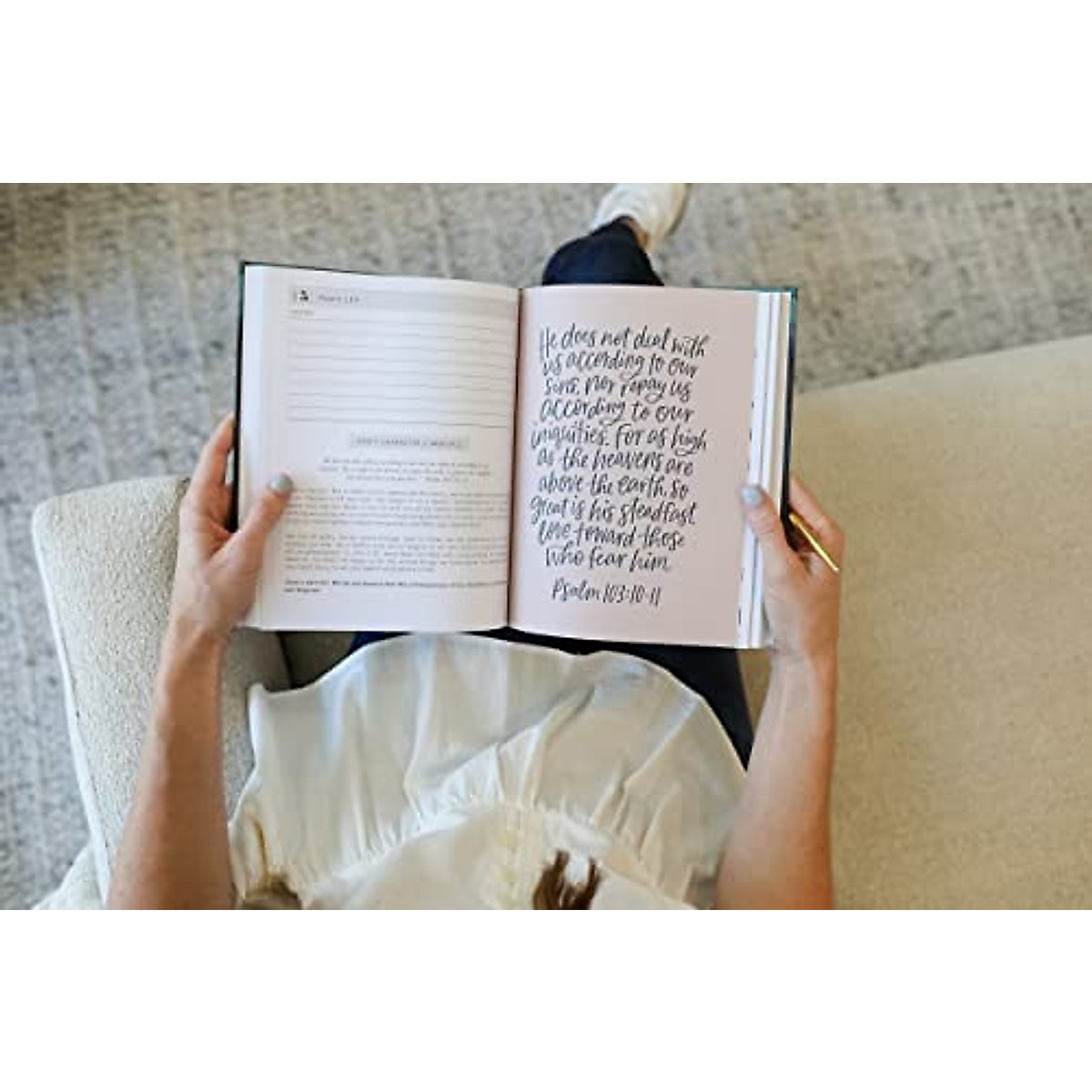 The Bible in a Year: A Guided Bible Study Reading Plan to Read the Bible in 52 Weeks (Premium Hardcover Keepsake Edition)