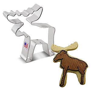 Moose Cookie Cutter 3.25" Made in USA by Ann Clark