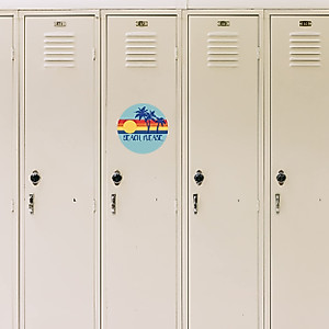 Beach Please Cute Tropical Magnet, Magnetic Decals for Cars, Mailbox, Locker, Classroom, or Fridge, 5.5 Inches