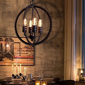 Vintage Edison Bulb - 25 Watt - T45 - Spiral Cage Filament - Dimmable - 8 Pack - 65 Lumen