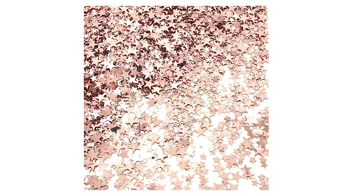 Rose Gold Twinkle Stars Confetti - Perfect for Weddings & Parties