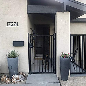 Vsons Modern Design Mailbox, Aluminum Black Powder Coated, Wall-Mount Mailbox Vsons Design Louis B