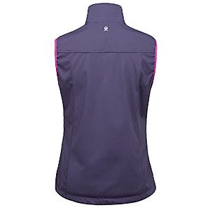 Little Donkey Andy Women's Lightweight Softshell Vest, Windproof Sleeveless Jacket for Running Hiking Travel, Purple S