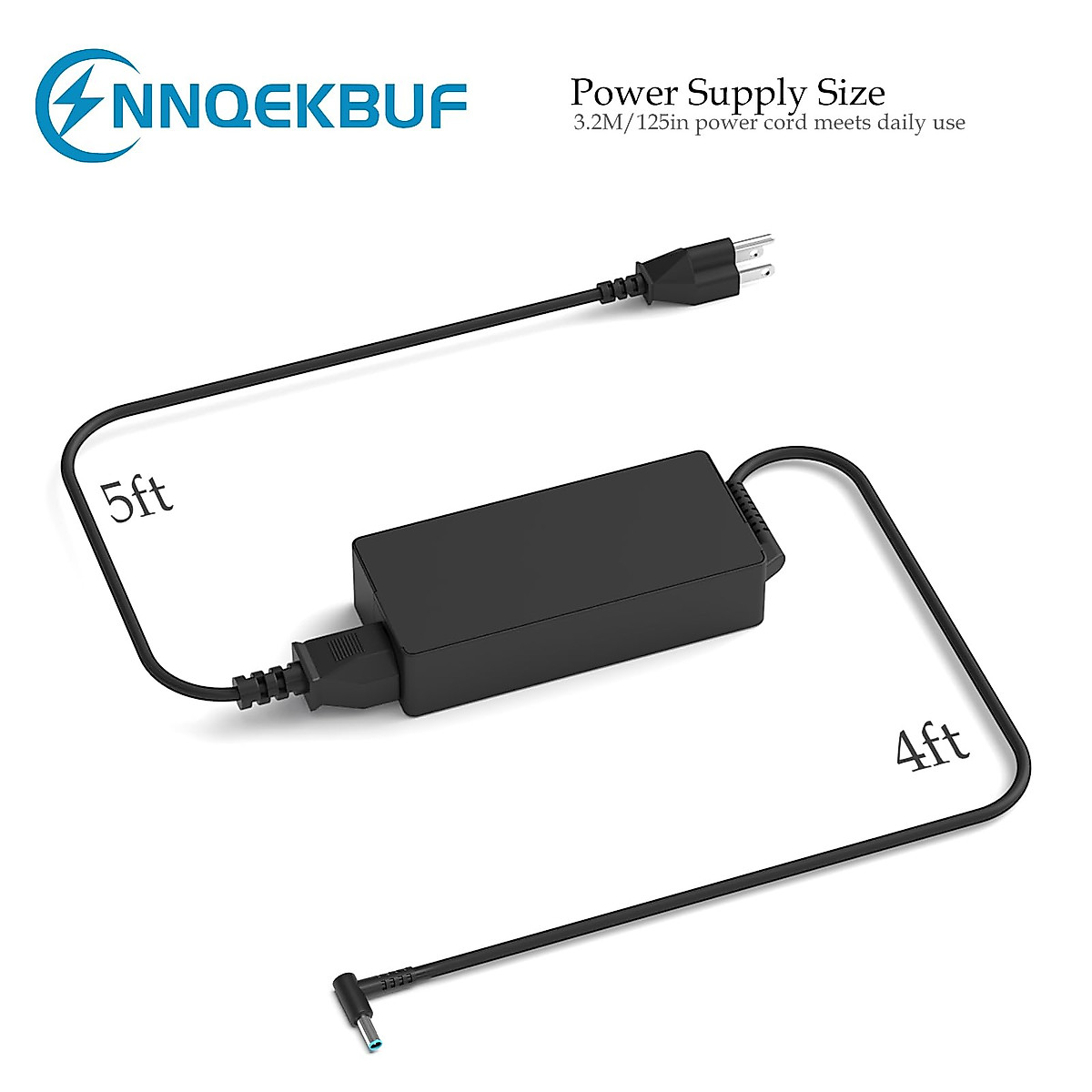 90W 65W Blue Tip AC Adapter Laptop Charger for HP Envy Touchsmart Sleekbook 15 17 M6 M7 Series HP Pavilion 11 14 15 17 HP Stream 11 13 14 HP Elitebook Folio 1040 HP Spectre X360 13 15 Power Adapter
